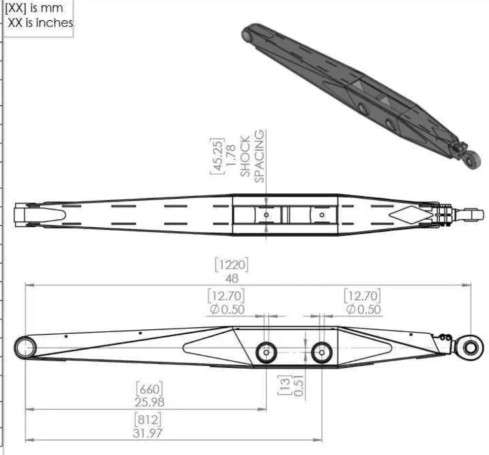 48" Offroad Adjustable Boxed Trailing Arm DIY Kit – Oddball Motorsports
